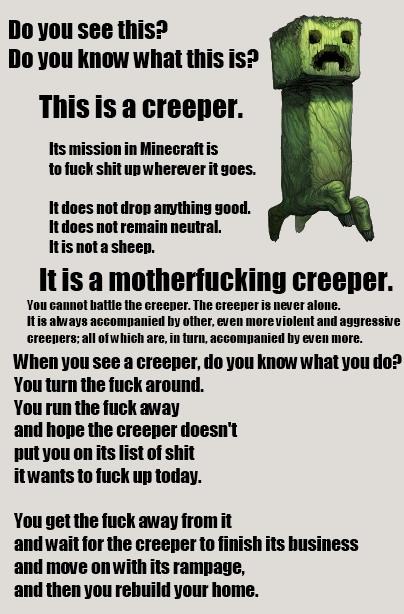 what would you do if you were a creeper?