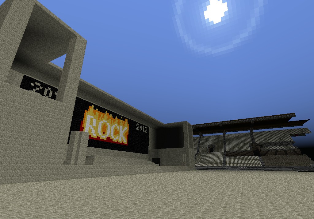 Live New Year's Eve concert : stage + 31.12 programme Minecraft Map