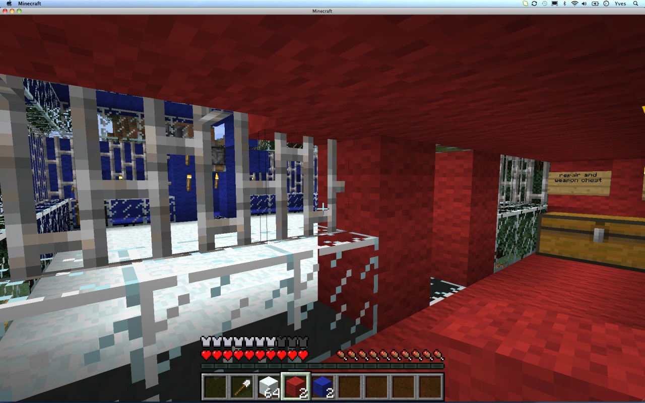 Spleef/snowball arena Minecraft Map