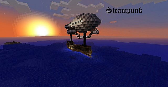 Steam Punk Ship Minecraft Map