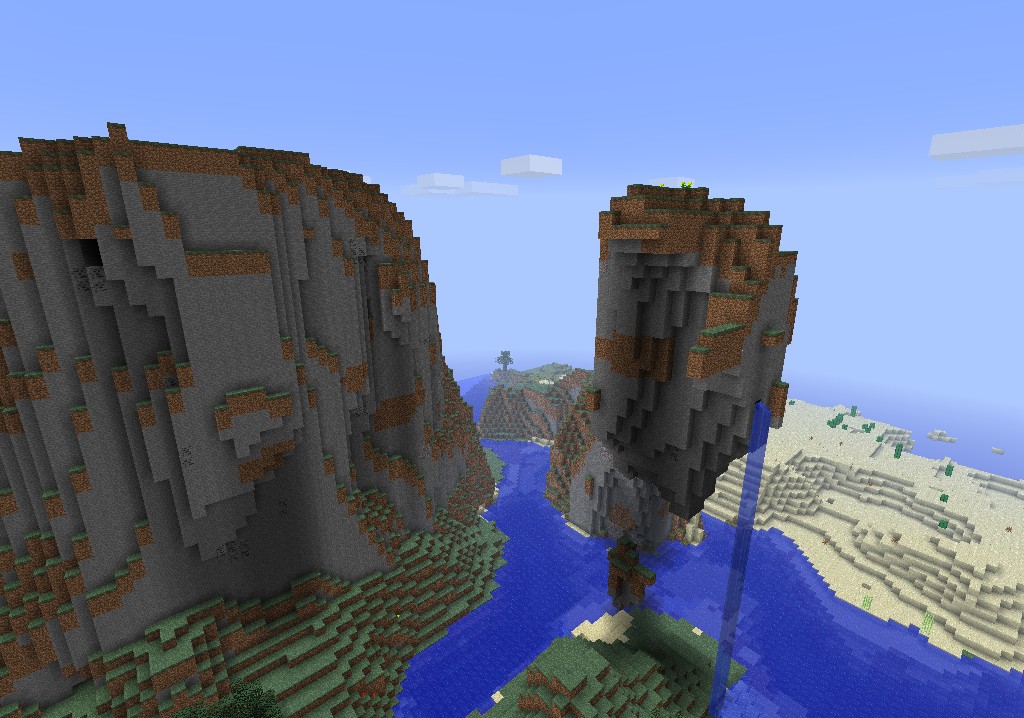 awsome seed!!! with giant mountains and floating islands Minecraft Map
