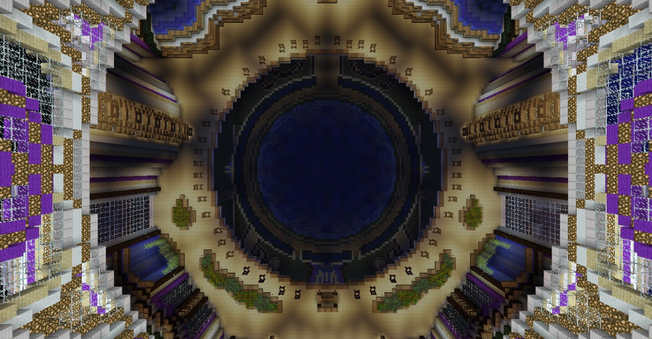 Purple fantasy building Minecraft Map