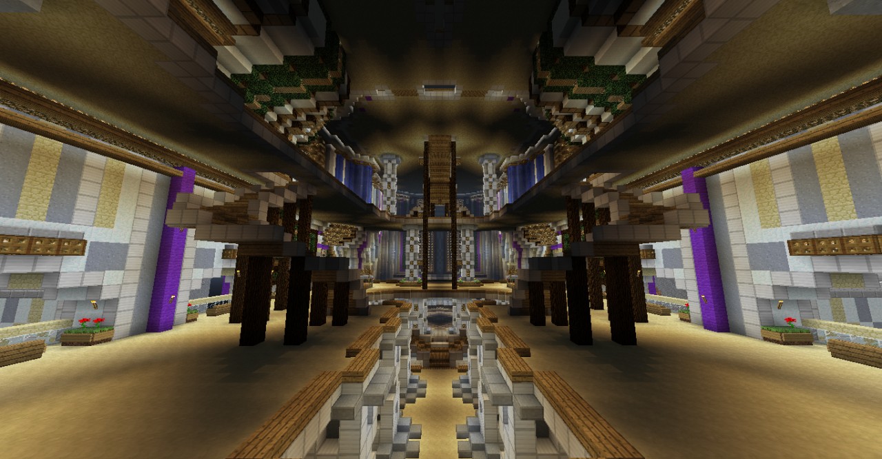 Purple fantasy building Minecraft Map