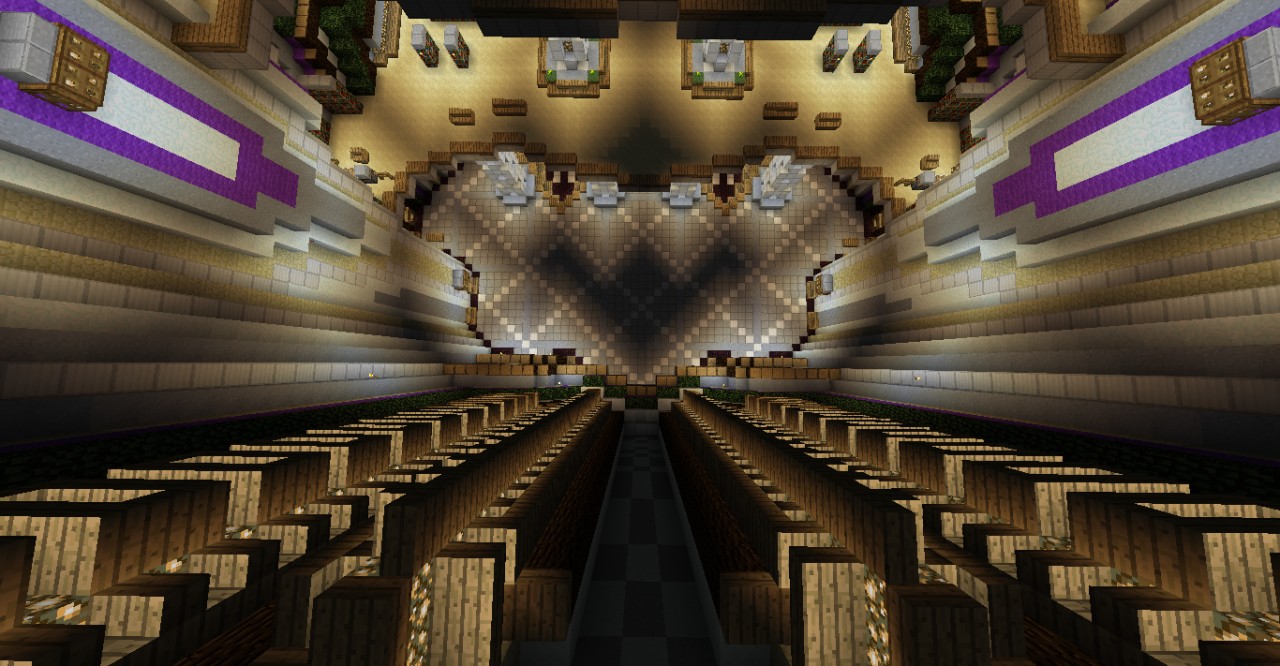 Purple fantasy building Minecraft Map
