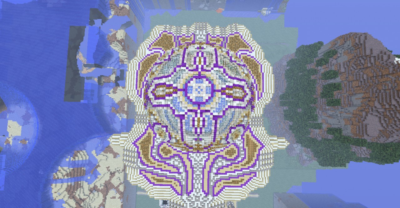 Purple fantasy building Minecraft Map