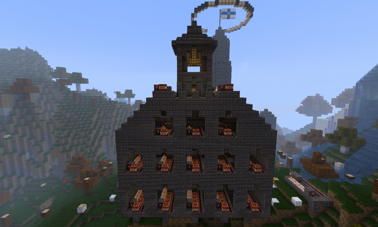 Nexus redstone canon tower. UPDATED FOR SURVIVAL Minecraft Map