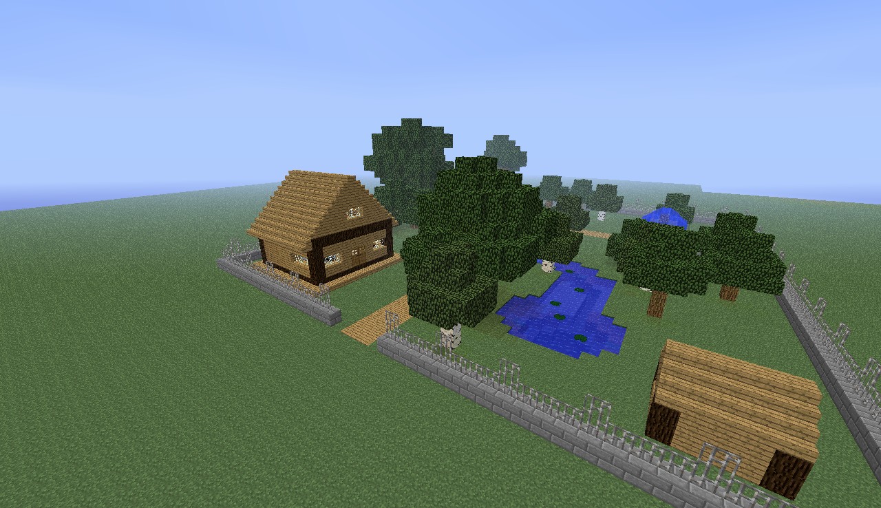 Park + House Minecraft Map
