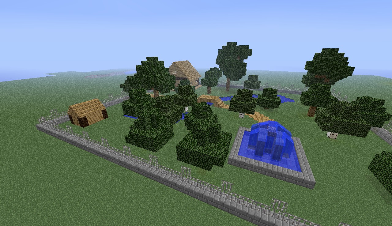 Park + House Minecraft Map