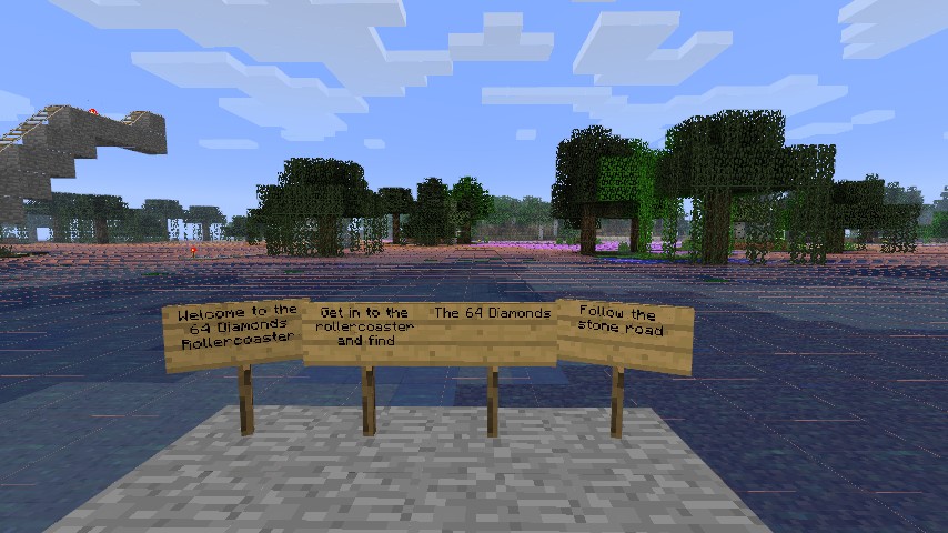The 64 Diamonds Rollercoaster Minecraft Project