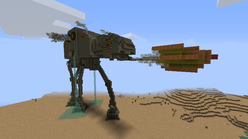 Steampunk inspired, Steam powered AT-AT walker... Full of steamy ...