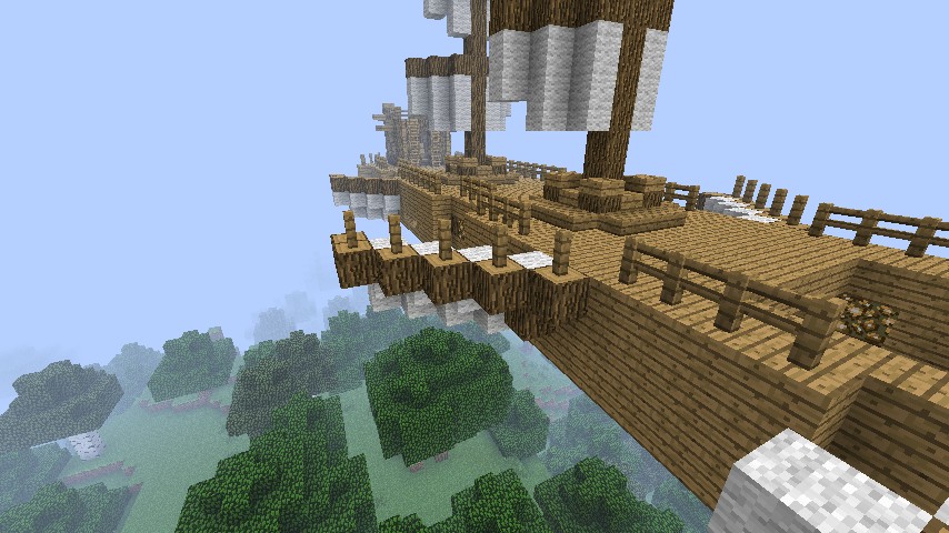 My first ship "Sky Wanderer" Minecraft Map