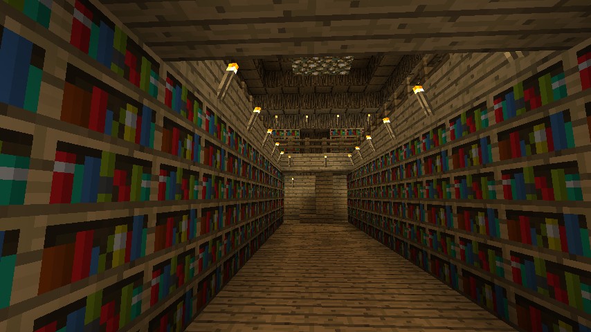 Wooden Library Minecraft Map
