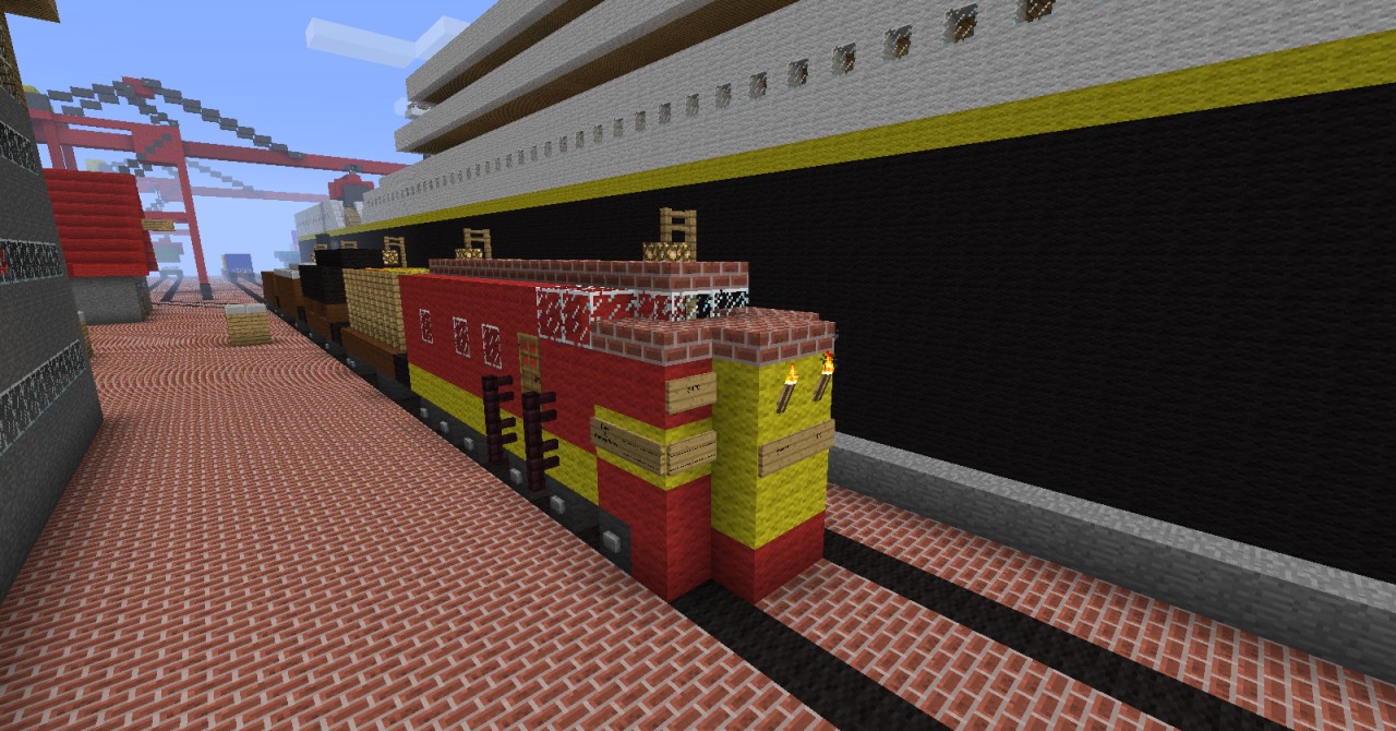 Santa Fe Diesel Locomotive Minecraft Map