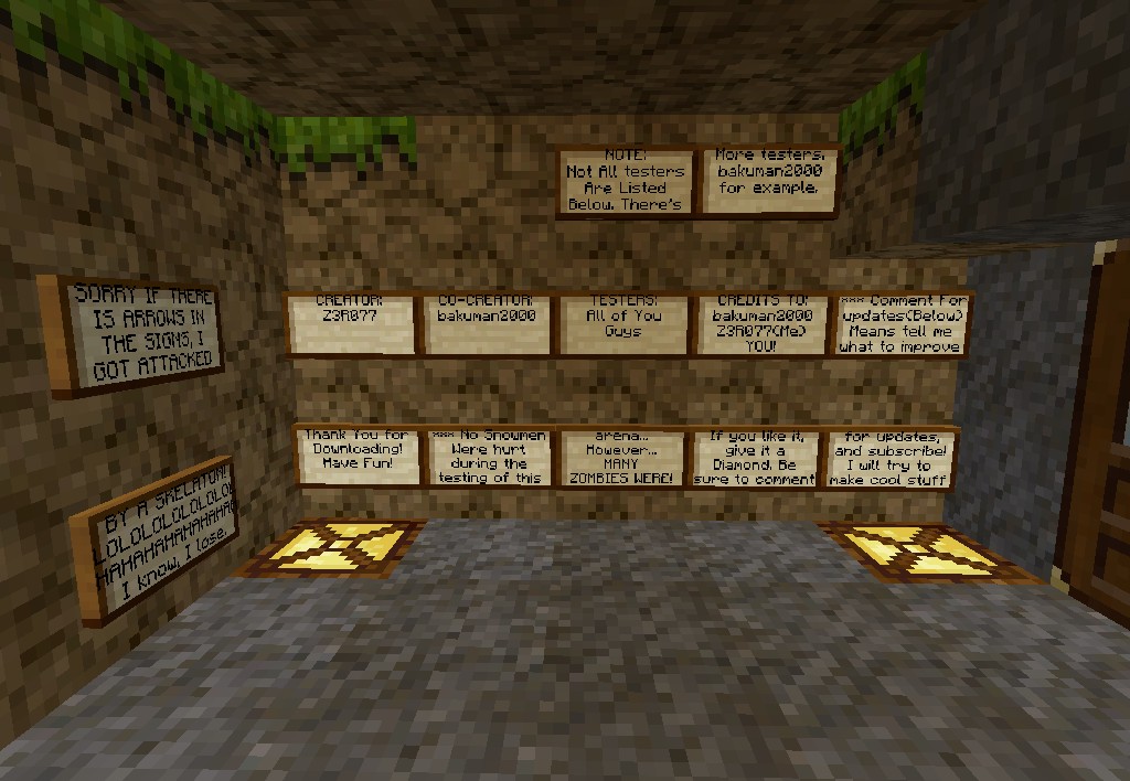 Epic Underground Arena! PLAYABLE! Minecraft Map