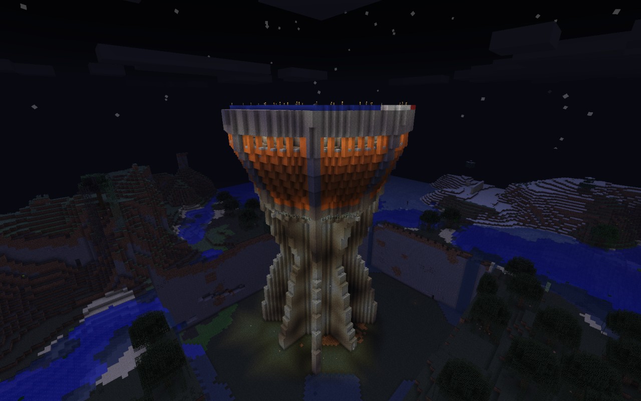 Water tower from Vukovar Minecraft Map