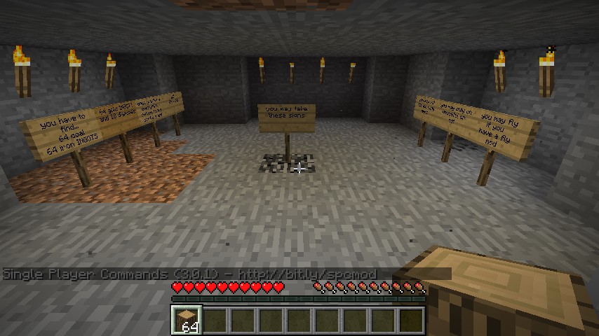 underground survival Minecraft Map