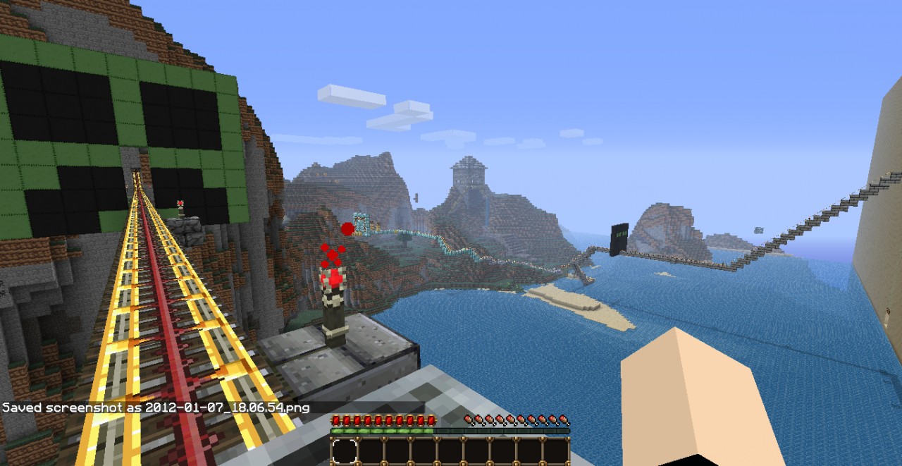 Epic RollerCoaster Minecraft Map