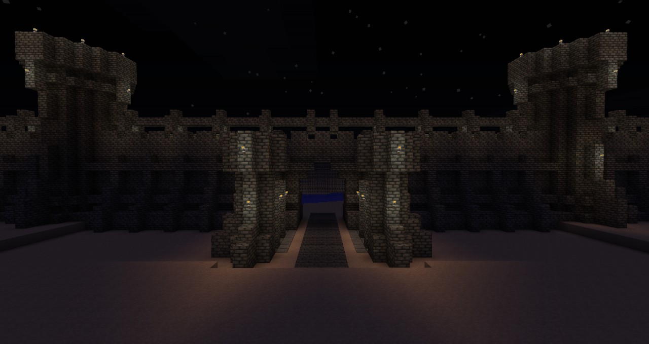 Gothic Gate Wall Minecraft Map
