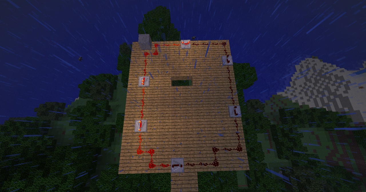 Basic slow moving repete redstone lights Minecraft Map
