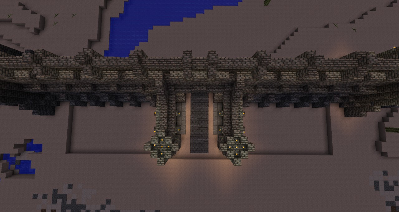 Gothic Gate Wall Minecraft Map