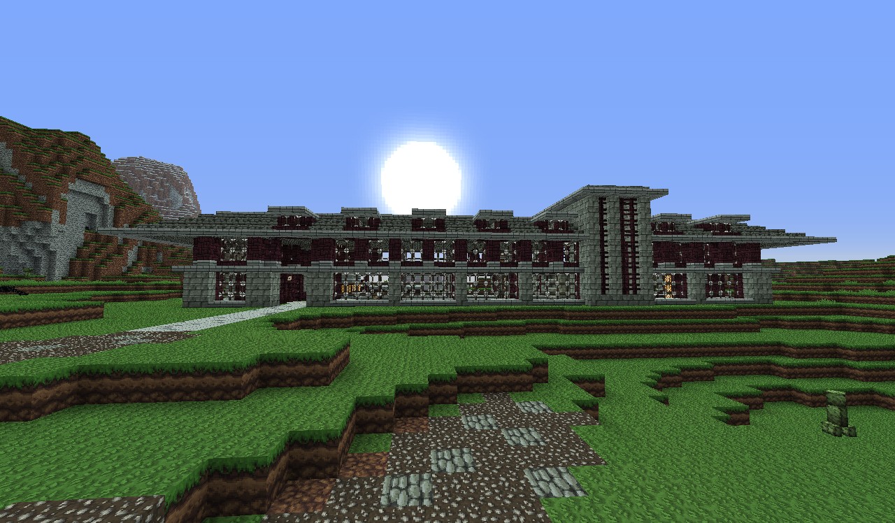 modern prairie style house Minecraft Map