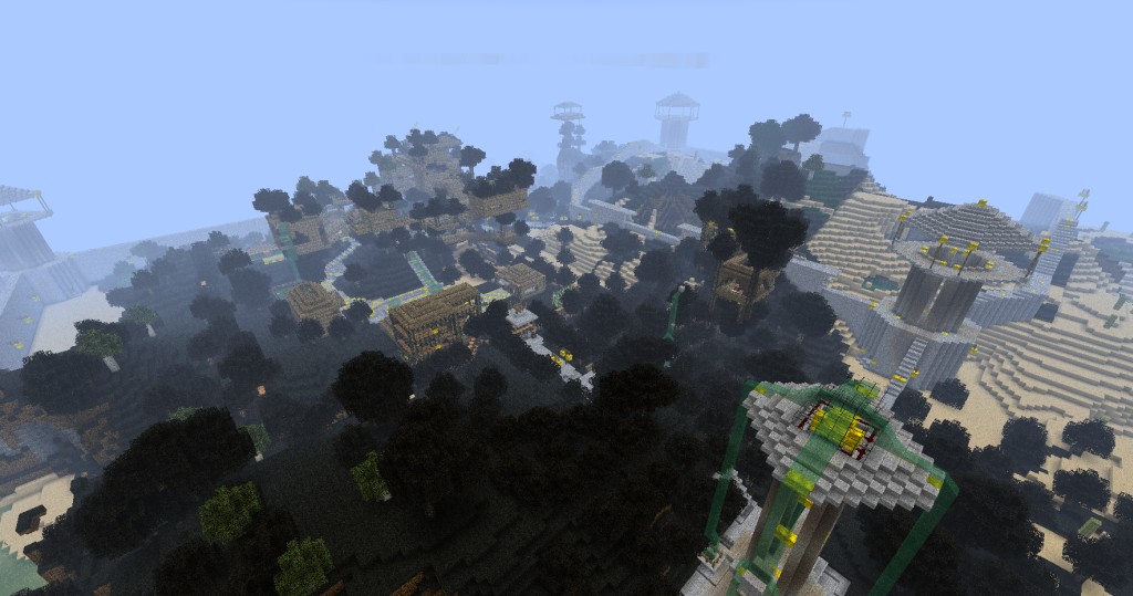 Treehouse / Town Minecraft Map