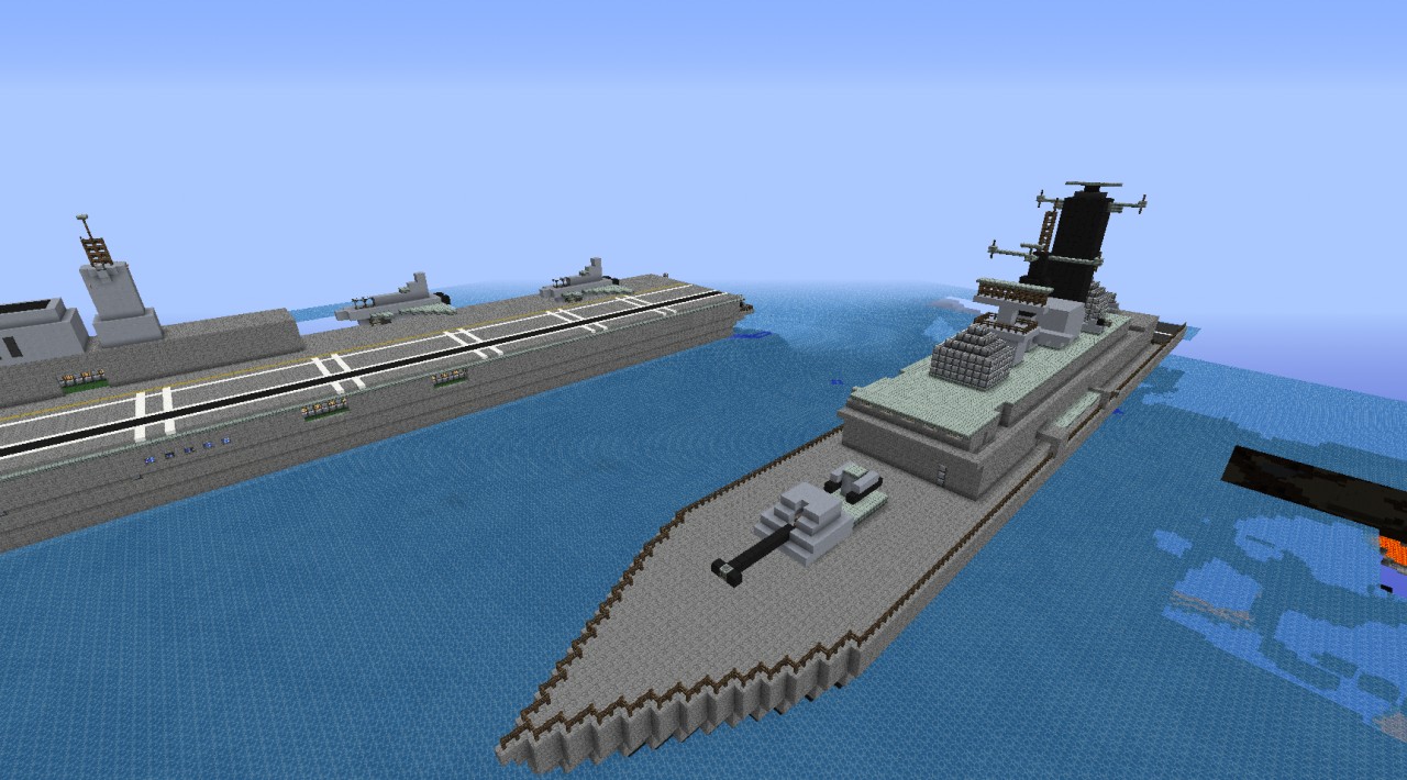 BattleShips Minecraft Map