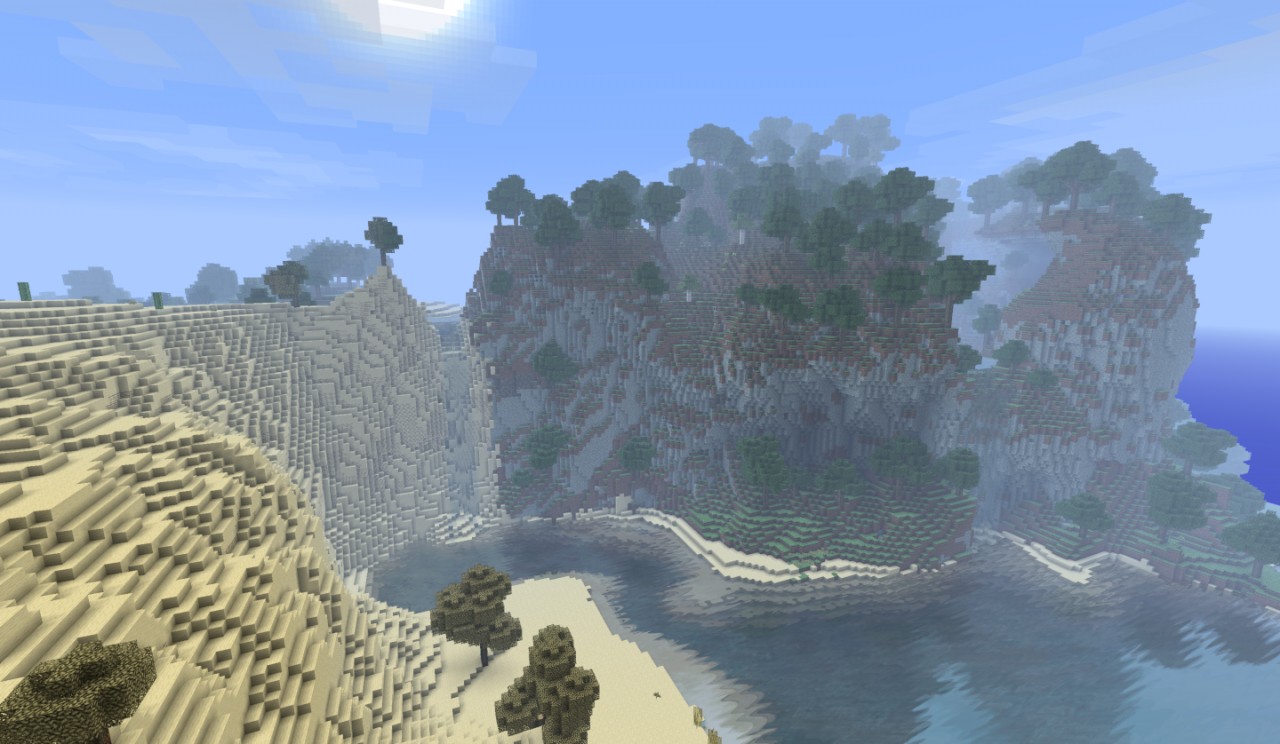 Deep Valley (v2): Custom Terrain Minecraft Map
