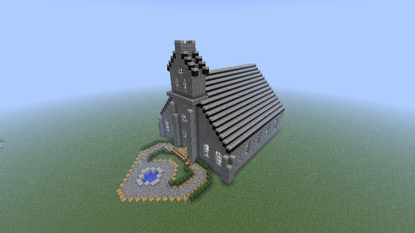 Large Church with Cathedral Ceilings Minecraft Map