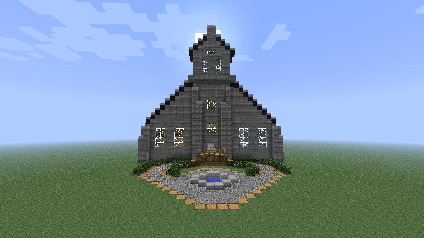 Large Church with Cathedral Ceilings Minecraft Map