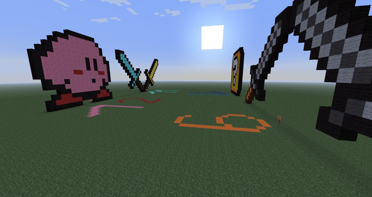 The Pixel Art Area Minecraft Map