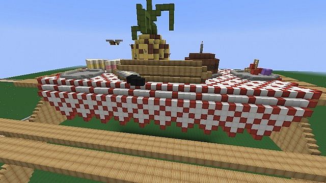 giant picnic table Minecraft Map