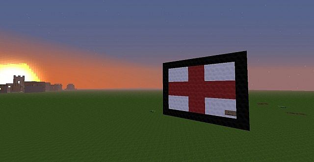 First Build - Englands Flag - MrStorm1 Minecraft Map