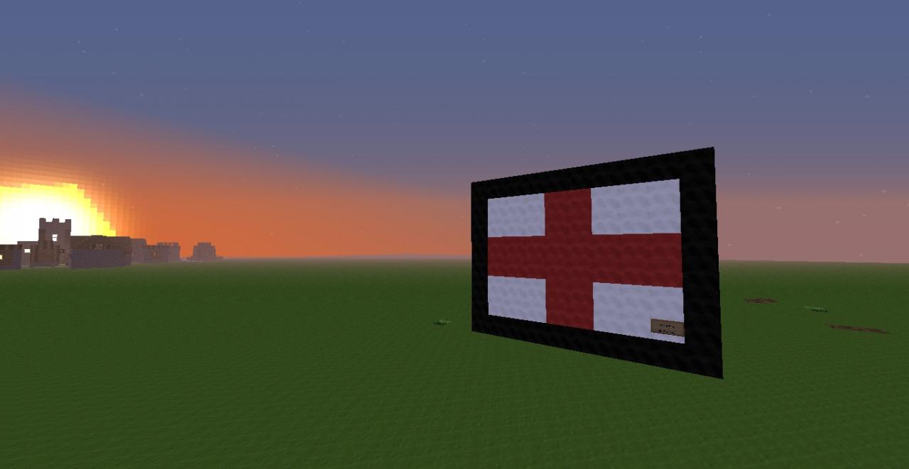 First Build - Englands Flag - MrStorm1 Minecraft Map