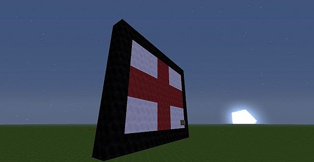 First Build - Englands Flag - MrStorm1 Minecraft Map