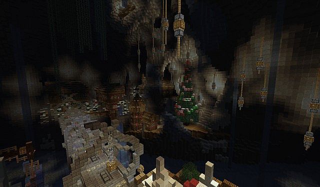 Christmas cave Minecraft Map