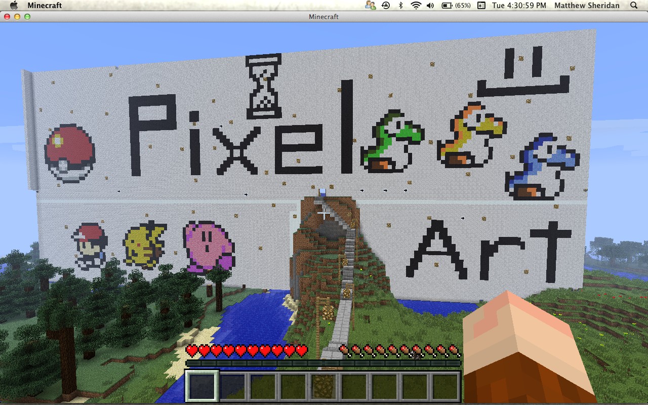 Pixel Art Area Minecraft Map