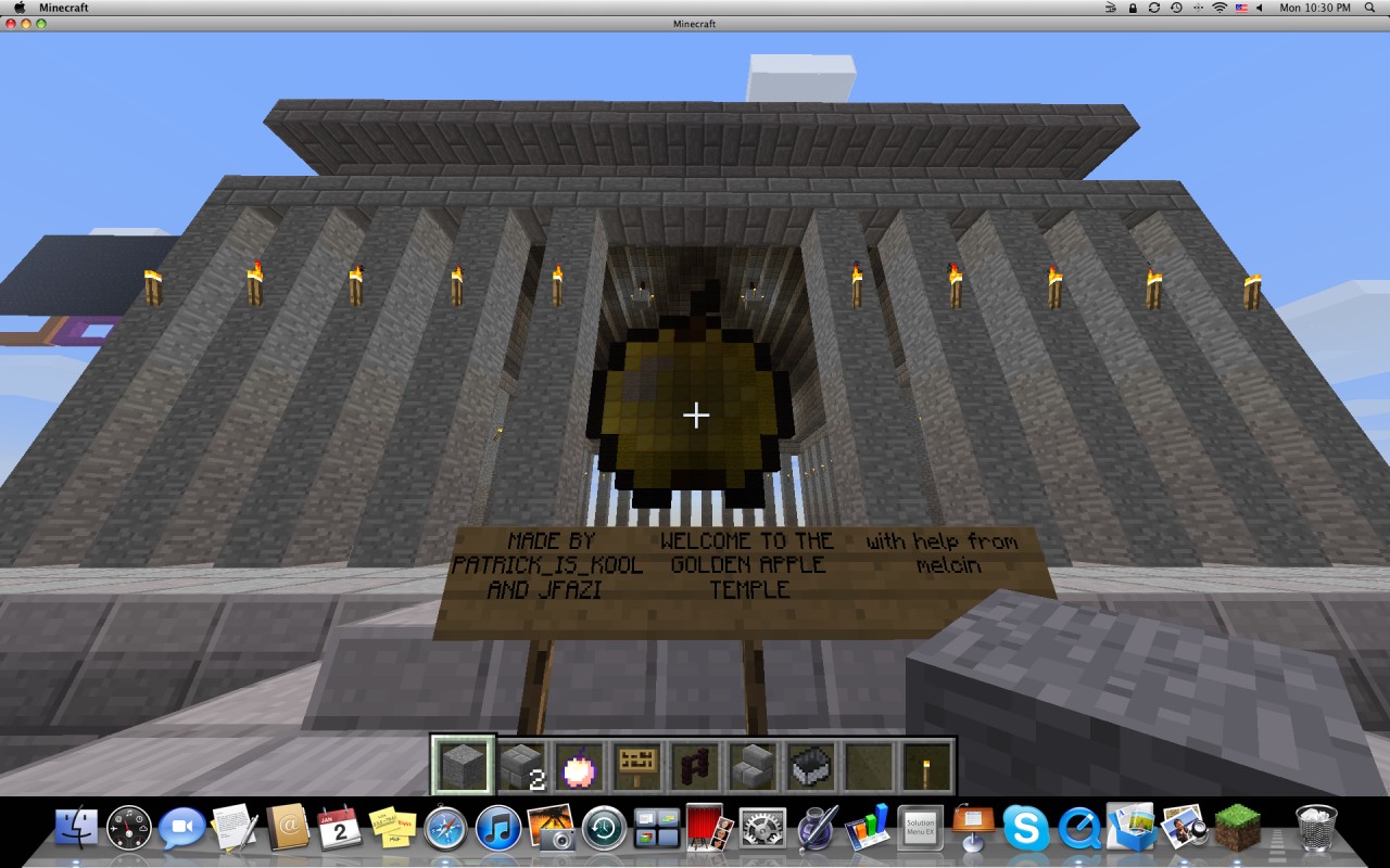 amazing golden apple temple Minecraft Map