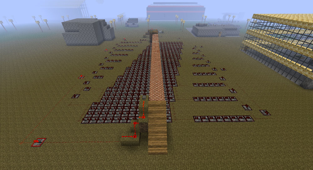 Piston Bridge Minecraft Map