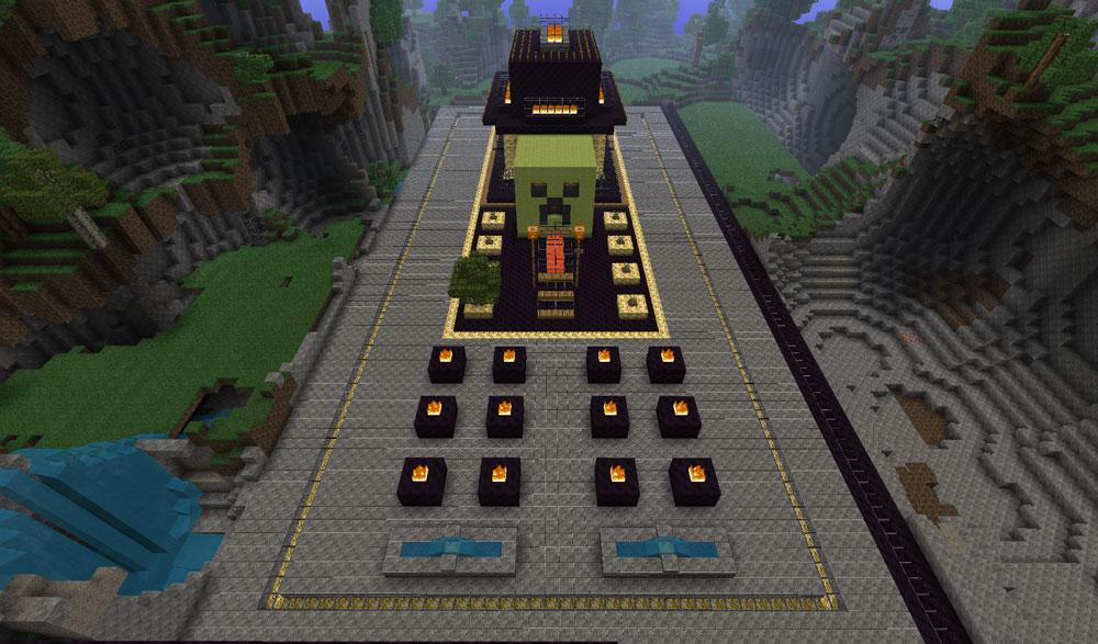 The Creeper House Zoo Exhibit Minecraft Map