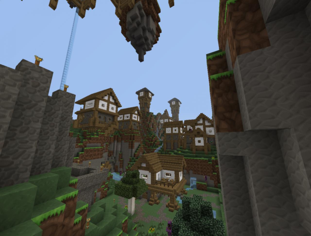A mountain village Minecraft Map