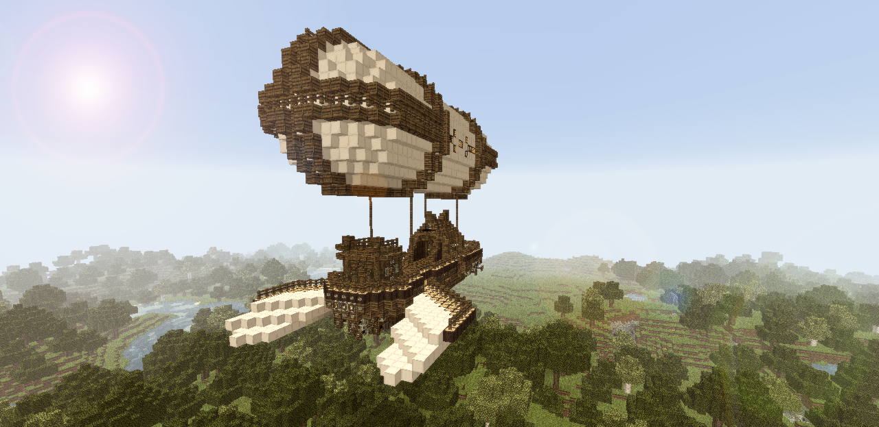 My first ship "Sky Wanderer" Minecraft Map