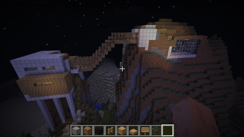 Desert mountain hideout Minecraft Map