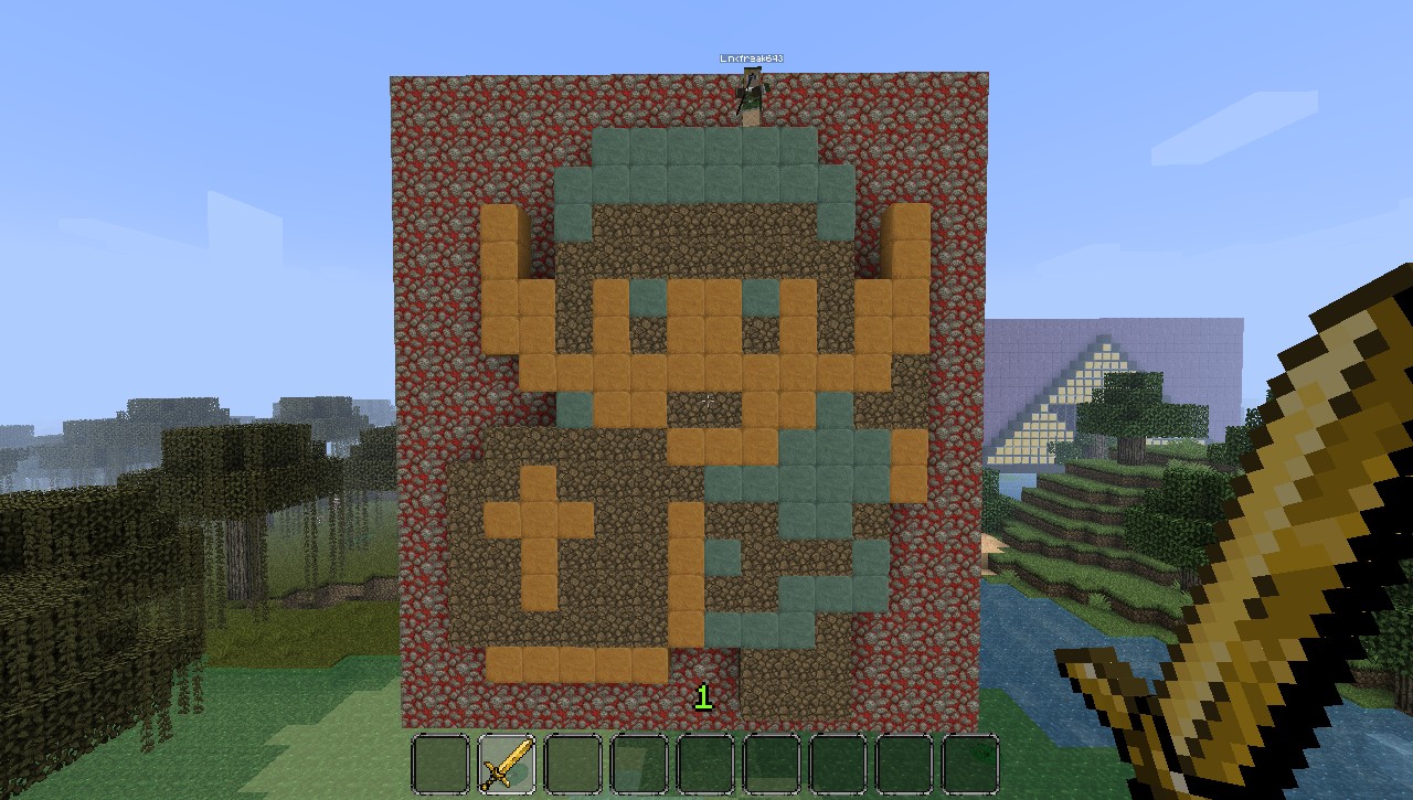 Pixel art: Link Minecraft Map