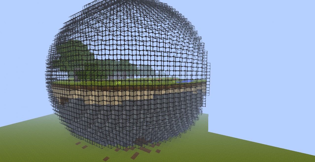 Sphere World Survival *world generated ores* Minecraft Map