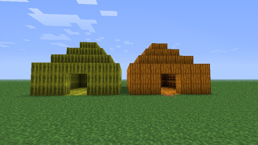 Pumpkin and melon house Minecraft Map