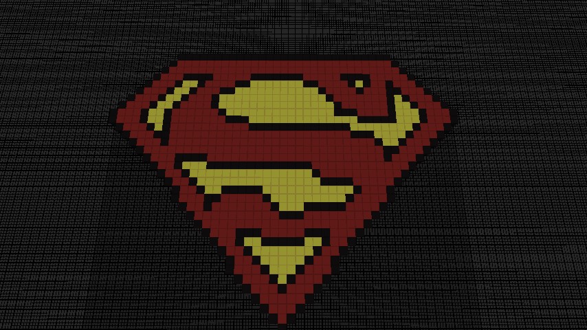 My Attempt at the Superman Logo Minecraft Map