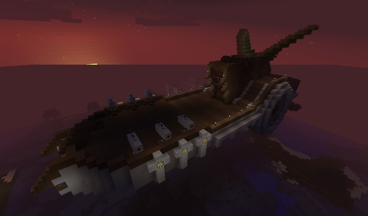 Flying ship! Minecraft Map