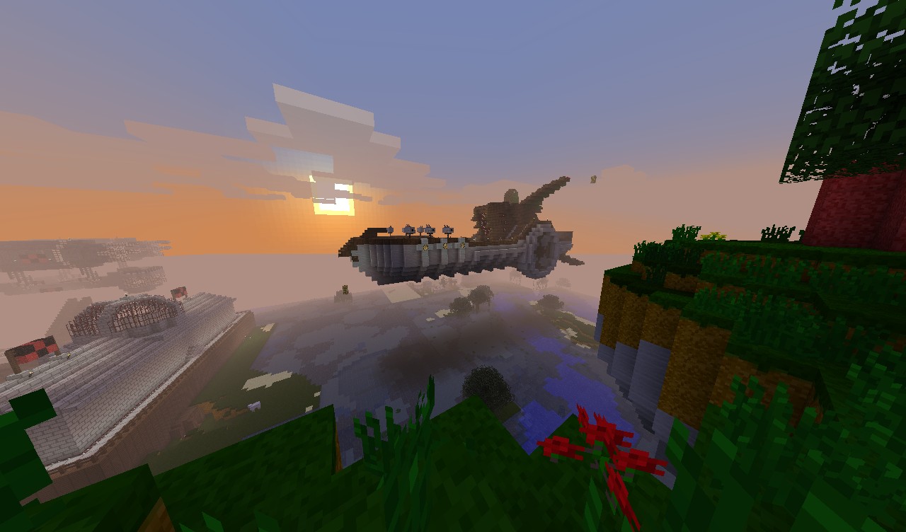 Flying ship! Minecraft Map
