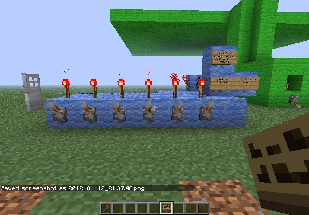 code lock easy Minecraft Map